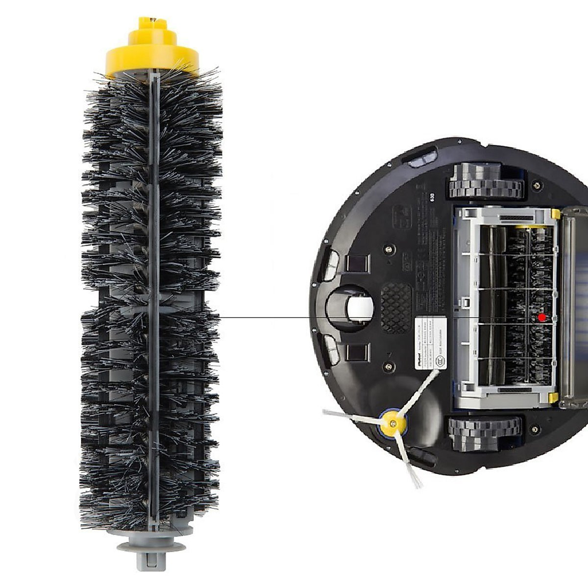 ANBOO Replacement Parts for iRobot Roomba 600 Series 694 692 690 680 660 665 651 650 614 & 500 Series 595 585 564,Filter,Side Brush,Pairs Bristle Flexible Beater Brush