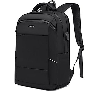 YAMTION School Backpack for Boys Middle High School,Teenagers Bookbag Back Pack for College Students,TSA Friendly,Mochilas Escolares para Adolescentes,Black