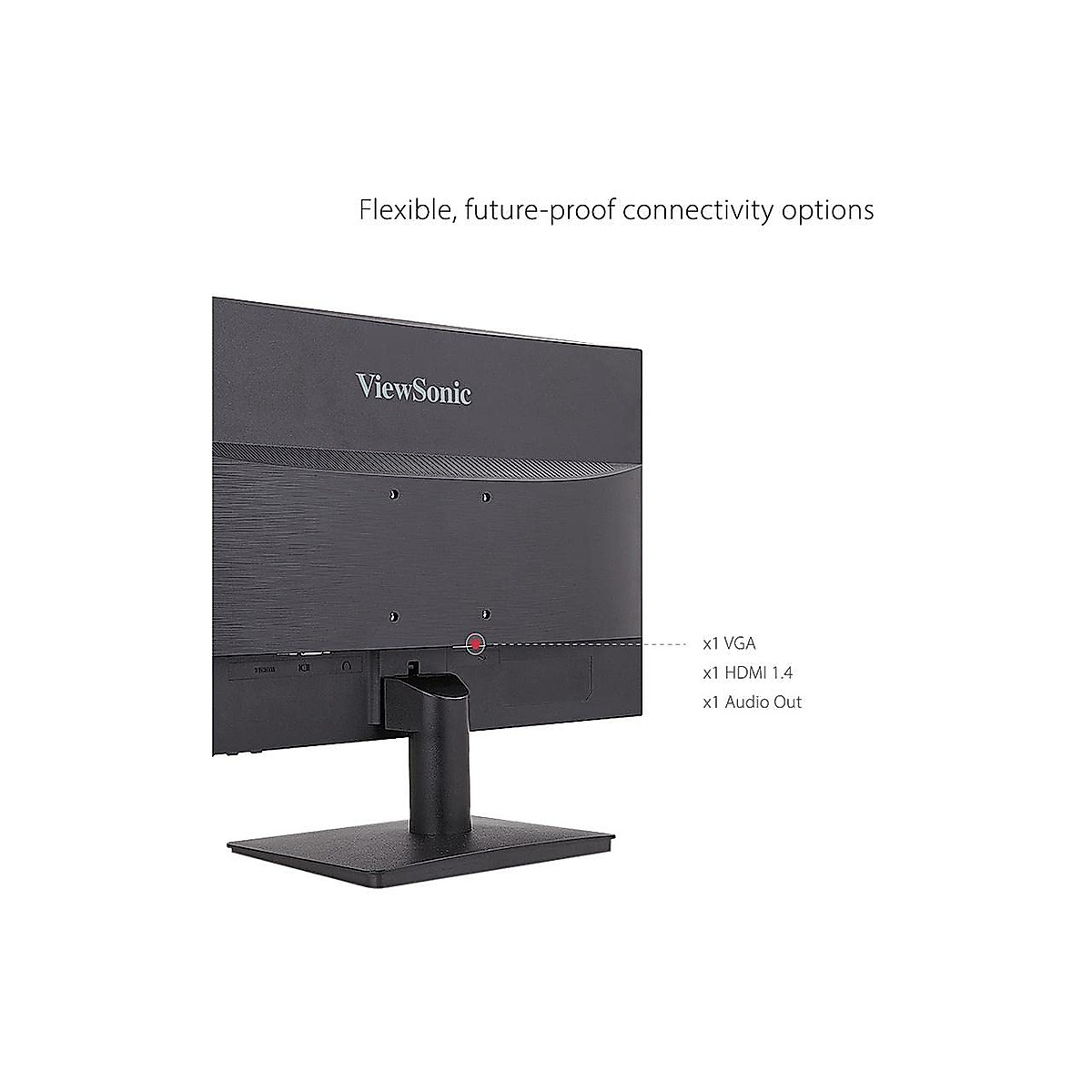 ViewSonic VA1903H 19-Inch WXGA 1366x768p 16:9 Widescreen Monitor with Enhanced View Comfort, Custom ViewModes and HDMI for Home and Office,Black