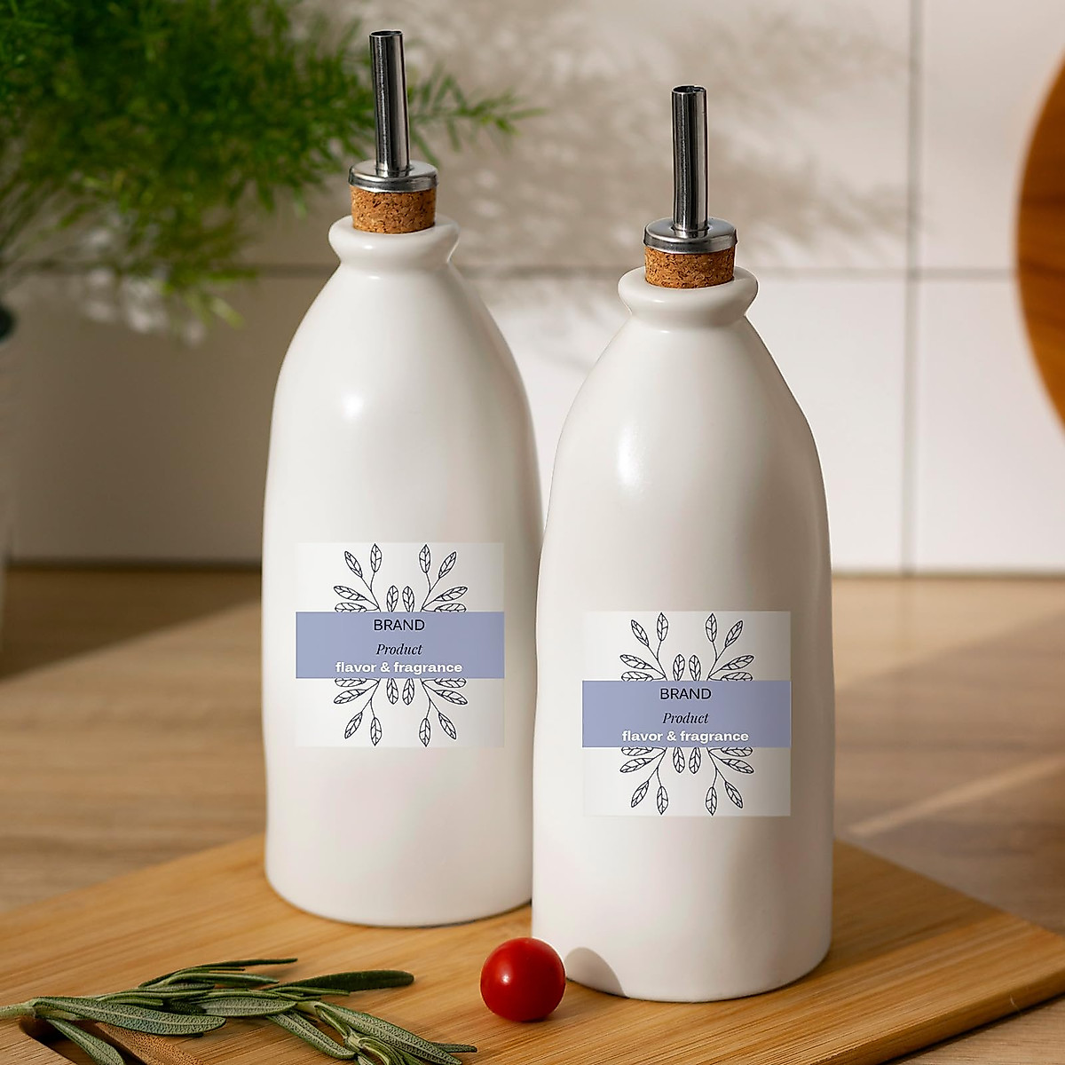 MaxGear 2" x 2" Square Labels, for Inkjet or Laser Printer, Matte White Printable Sticker Labels Sheets, Strong Adhesive, Dries Quickly, Holds Ink Well, 360 Labels