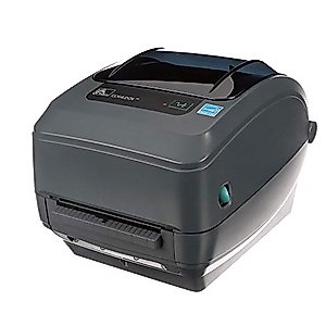 Zebra - GX420t Thermal Transfer Desktop Printer for Labels, Receipts, Barcodes, Tags - Print Width of 4 in - USB, Serial, and Ethernet Port Connectivity (Includes Peeler) - GX42-102411-000 (Renewed)