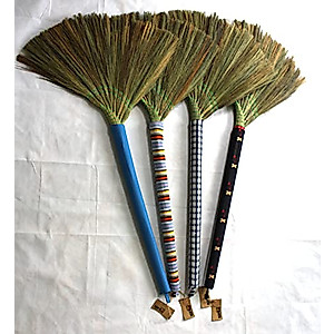 NDP78 Vietnamese Traditional Broom - Choi Dot Sweeps Away Everything Such as Dog Hair, Small dust and Does not Scratch Wooden Floors , Easy to Handle, Product Made from Natural, 39.5 x 8 x 1.5 inches