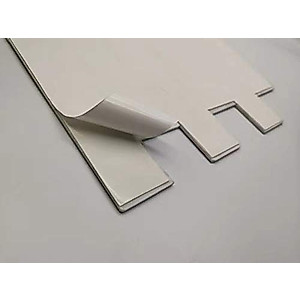 Simple Tile - DIY Peel and Stick Genuine Marble Mosaic Tile for Kitchen and Bathroom Backsplash, Carrara White 2"X4" Big Brick Deep Belveled, 12"X12"X1/4", Polished (Sample 12"X4")