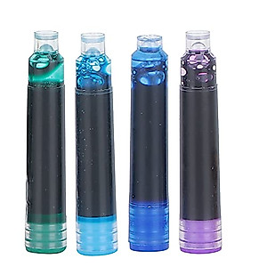 GOWENIC Calligraphy Pen Ink Set, Handcrafted Retro Quill Pen Set Quill Pen for Letter for Writing Gift Cards (Black)