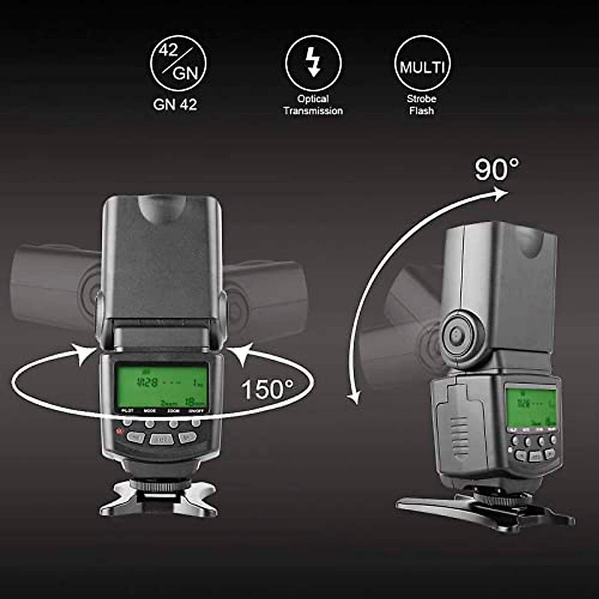 Meike MK430 E-TTL Speedlite Shoe Mount Flash for 70D 77D 80D Rebel T7i T6i T6s T6 T5i T5 T4i T3i SL2 and Other EOS DSLR Cameras