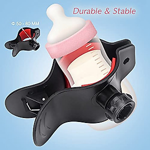 SUNGOOYUE Water Milk Feeding Bottle Clamp, Hands Free Adjustable Kids Baby Bottle Holder Clamp Bracket Baby Bottle Holder