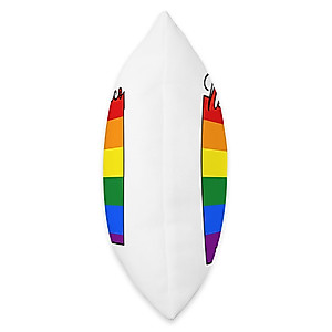 New Mexico Map USA State Rainbow Pride Flag Map USA State New Mexico Rainbow Flag Pride Month Throw Pillow, 16x16, Multicolor