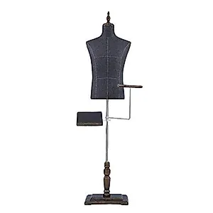 Mannequin Tailors Dummy Dressform Mannequin Dressmakers Male Tailors Dummy Torso Display for Dressmakers with Wood Tripod Base Dressform Mannequin