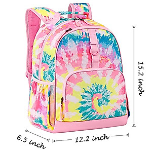 Choco Mocha 15inch Tie Dye Backpack + Lunch Bag+ Pencil Bag