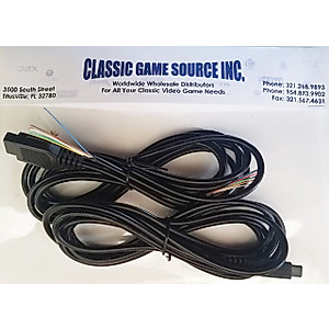 Two 8FT 9 Pin Replacement Cable Cord Wires to Repair Atari 2600 Joystick Controller