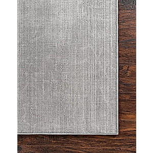 Unique Loom Sofia Collection Area Rug - Rainier (9' x 12' 2", Dark Gray/ Gray)