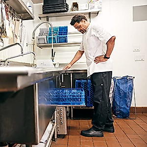 Avia Flame Men's Clogs, Slip Resistant Shoes for Men Food Service, Non Slip Restaurant and Chef Shoes Men Slip Resistant for Kitchen Work or Nursing - Black, 14 Medium