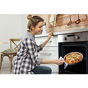 9-inch Aluminum-Foil Pie Pans with Lid – Round Disposable Heavy Duty Pans for Storing, Tart Baking, Reheating and Serving – Oven & Freezer safe - Made in USA (Pack of 20)