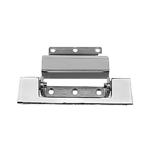 Chrome Plated Die Cast Zamak Adjustable Edgemount Hinge for Commercial Food Warmer Cabinets and Refrigerator Units - 1.675" Offset