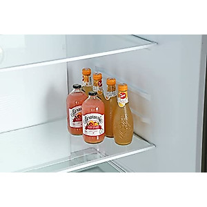 Hamilton Beach HBFR1504 Full Size Counter Depth Refrigerator with Two Freezer Drawers, 17.9 cu ft, Stainless