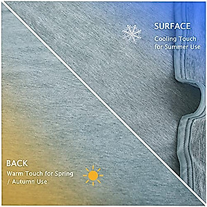 CHOSHOME Cooling Blanket for Hot Sleepers Lightweight Summer Cold Thin Blankets for Sleeping, Hot Flashes Night Sweats, Soft Blanket for Bed, Twin Size, Green