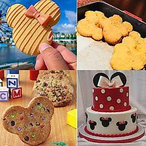 6pcs Mouse Cookie Cutter Set, Fun Sandwich Biscuit Cutter for Kids, Food Grade Stainless Steel Sandwich Cookie Cutters for Kids Baking