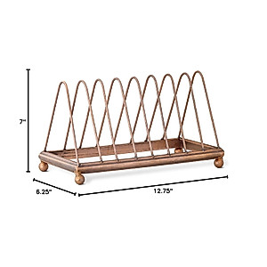 Park Hill Collection EAC00925 Copper Finish Metal Dish Rack, 12-inch Length, Copper
