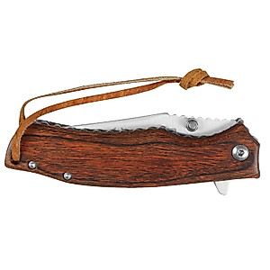 iFIELD Folding knife Camper EL29037, Stamina handle, total 7.2 inch, includes cord, 3.3 inch blade, camping tool for fishing, hunting, sport activity.