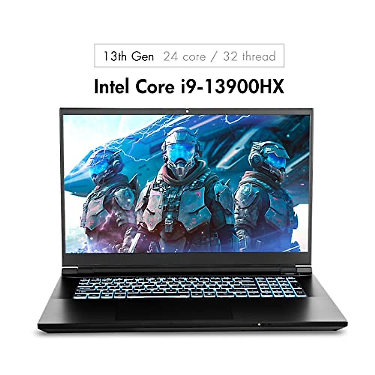Sager 2023 NP8875E Gaming Laptop, 17.3 Inch QHD 240Hz 100% DCI-P3 G-Sync, Intel i9-13900HX, RTX 4070 8GB, 32GB RAM, 1TB Gen4 NVMe SSD, Win 11