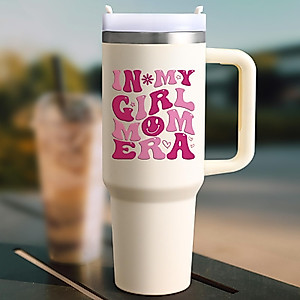Gusgopo Gifts for Mom, 40 Oz In My Girl Mom Era Tumblers, Cute Mother Cups for Mother's Day Birthday