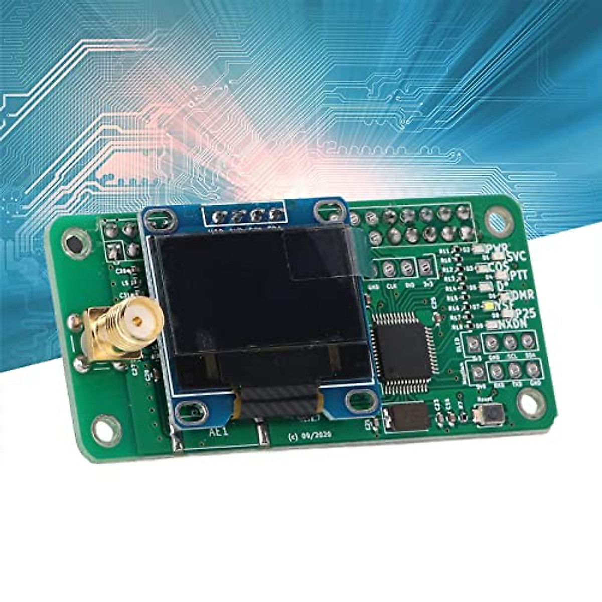 Hotspot Module, USB Easy to Upgrade DMR P25 YSF DSTAR USB Hotspot Board with Screen for Project Development