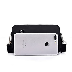Cell Phone Crossbody Bag Small Wrist Pouch Purse for Google Pixel 6 5 4a 5G 4 XL 3a 3XL, iPhone 13 12 Pro Max, iPhone 11 Pro Max X XR, XS Max, OnePlus 9, 8 8T Nord, BLU G90 G5 G6 (Black)