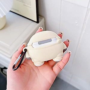 Aerymli 3D Cute Bear Shark Case for Airpods 3rd,3D Cute Kawaii Unique Character Fashion Kits Kids Teens Girls Women Bear Shark Animal PVC Case for Airpod 3rd Gen 2021 Case (Bear Shark)