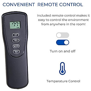 Duluth Forge DLS-18R-2 Dual Fuel Ventless Fireplace Logs Set with Remote Control, Use with Natural Gas or Liquid Propane, 30000 BTU, Heats up to 1000 Sq. Ft, Stacked Red Oak, 18 Inches