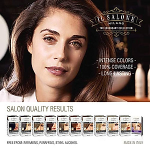 Il Salone Milano Permanent Hair Color Cream - 12.01 Iced Platinum Hair Dye - Professional Salon - Premium Quality - 100% Gray Coverage - Paraben Free - Ethyl Alcohol Free - Moisturizing Oils