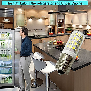 LaWana 5304517886 KEI D28a KEL2811 White Light LED Bulb Compatible with Frigidaire Kenmore Electrolux Crosley 100V-265V Freezer Lamp(White Light)