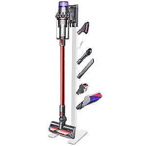 XIGOO Storage-Stand-Docking-Station-Holder Compatible with V15 Detect V11 V10 V8 V7 V6 Cordless Vacuum Cleaners, Stable Metal Organizer Rack(White, 6 Hooks)