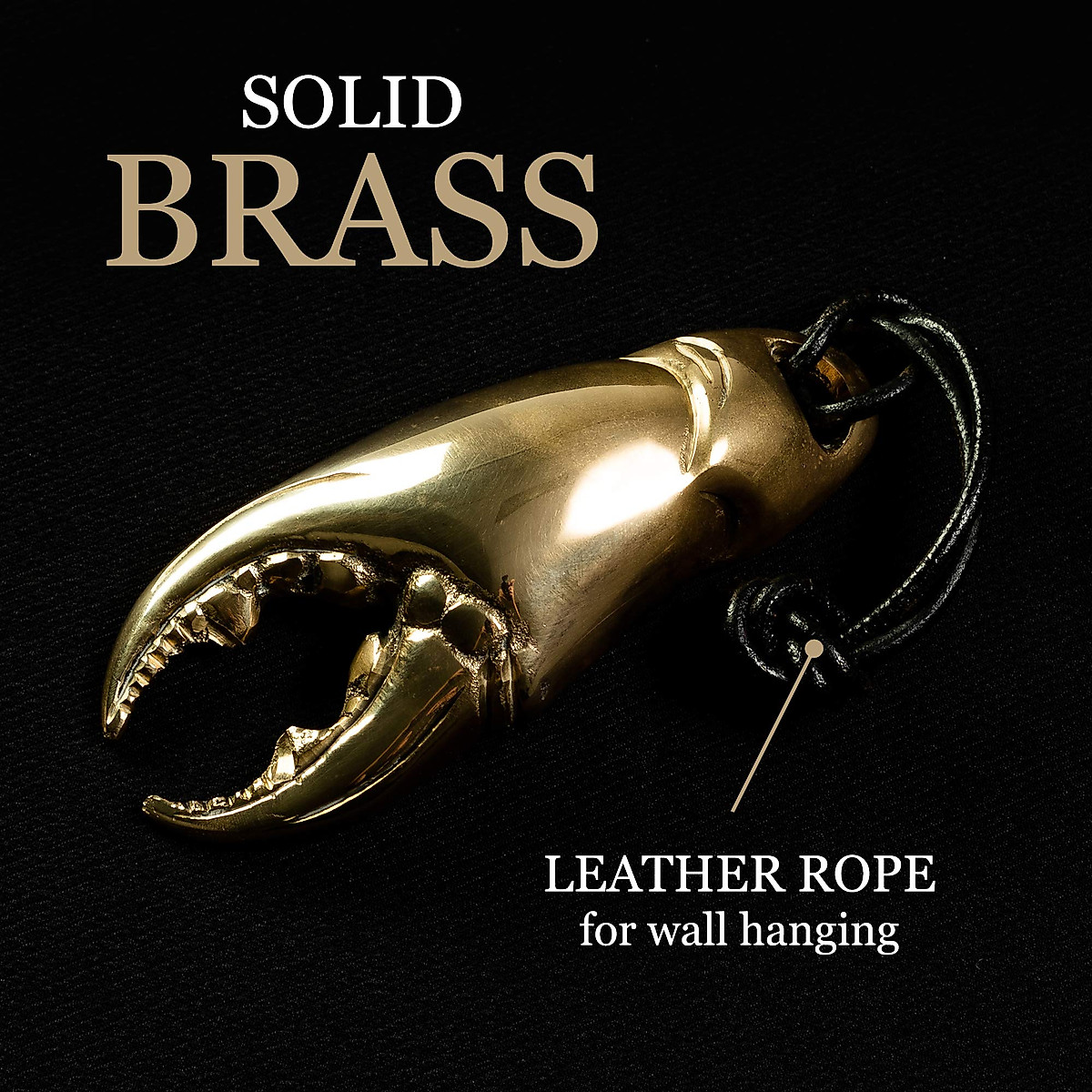 Crab Claw Beer Bottle Opener - Luxury Nautical Themed Gift for Kitchen Decoration - Gift for Wedding, Holidays, Fishermen, Beach Lovers.