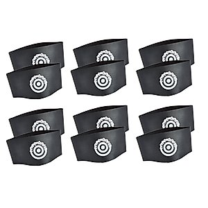 Unique Sports Lace Bands Black Soccer Cleat Lace Cover (6 Pair)