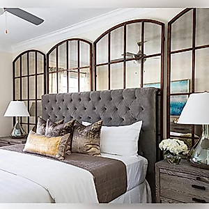 Antiqued Window Arch Wall Floor Mirror XL 82"