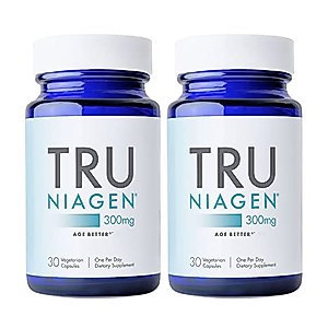 2x 30ct/300mg Multi Award Winning Patented NAD+ Boosting Supplement - More Efficient Than NMN - Nicotinamide Riboside for Cellular Energy Metabolism & Repair. Vitality, Muscle Health, Healthy Aging