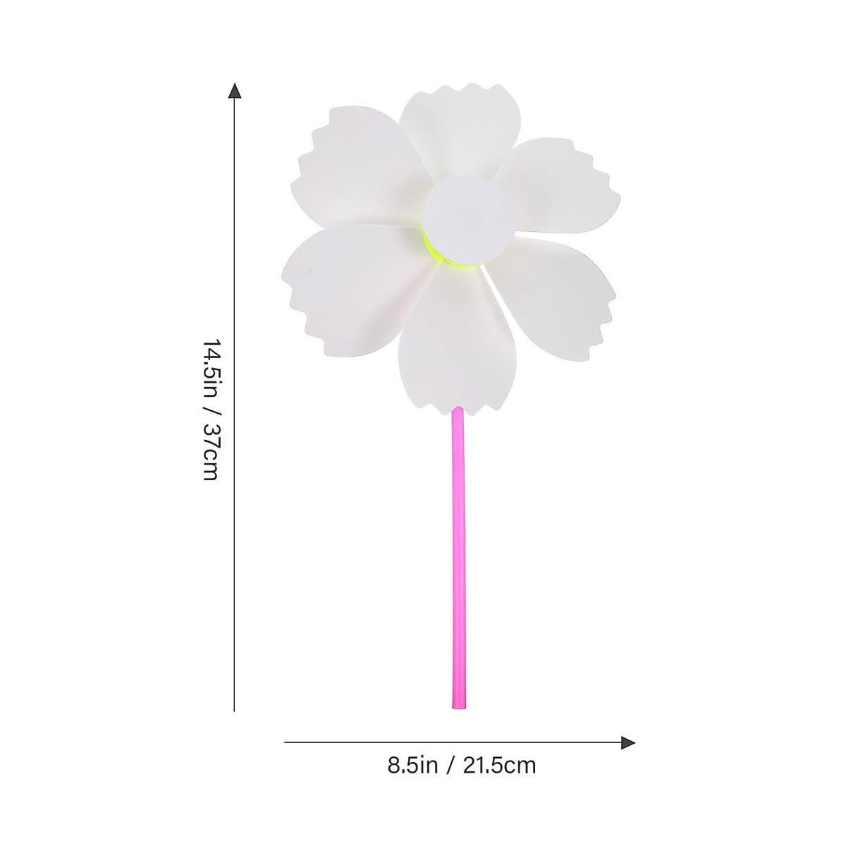 Wakauto 10pcs DIY Pinwheels Craft for Handmade White Blank Paper Pinwheels Making Craft Painting Party Favors for Home Crafting,Craft Group Activities