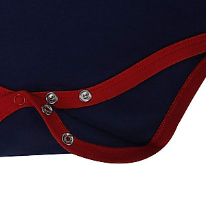 IDONEKER Newborn Baby Boys Girls Unique Barcelona Soccer Bodysuits Short Sleeve Infant Onesie