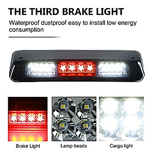 LED Third 3rd Brake Light for 04-08 Ford F150, 07-10 Explorer, 06-08 Lincoln Mark Rear Cargo Lamp High Mount Stop light