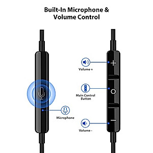 USB C Headphone for Samsung Galaxy S23 Ultra S22 A53, Type C Headphone Charging Adapter 2-in-1 Wired Earbuds with Mic PD Fast Charging Noise Canceling Earphone for Google Pixel 7 Pro 6 6A Flip 3