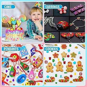 Set of 36 Polymer Clay Cutters for Earring Mini Clay Cutters for Polymer Clay Jewelry Small Clay Cutters Plastic Clay Molds Pottery Tools for Jewelry Making (Stylish Style)