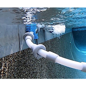 SWASHER No Spray- Tail Sweep Hose for Polaris/Pentair Pool Cleaner - Replaces Existing Hose with a Durable Rotating Flexible Scrubber and Brush to Improve Cleaning - Stop Replacing Foam