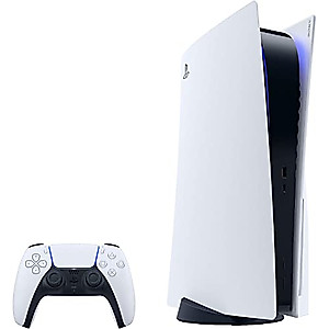 Play Station 5 Disc Version Gaming Console God of War Ragnarok Bundle with 4K UHD Blu-ray Player, White - WiFi 6, Bluetooth 5.1, Ethernet Connectivity