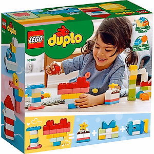 LEGO DUPLO Classic Heart Box 10909, First Bricks Building Toy, Educational Activity and Development Set, Early Learning Toys for Toddlers 1.5-3 Years Old
