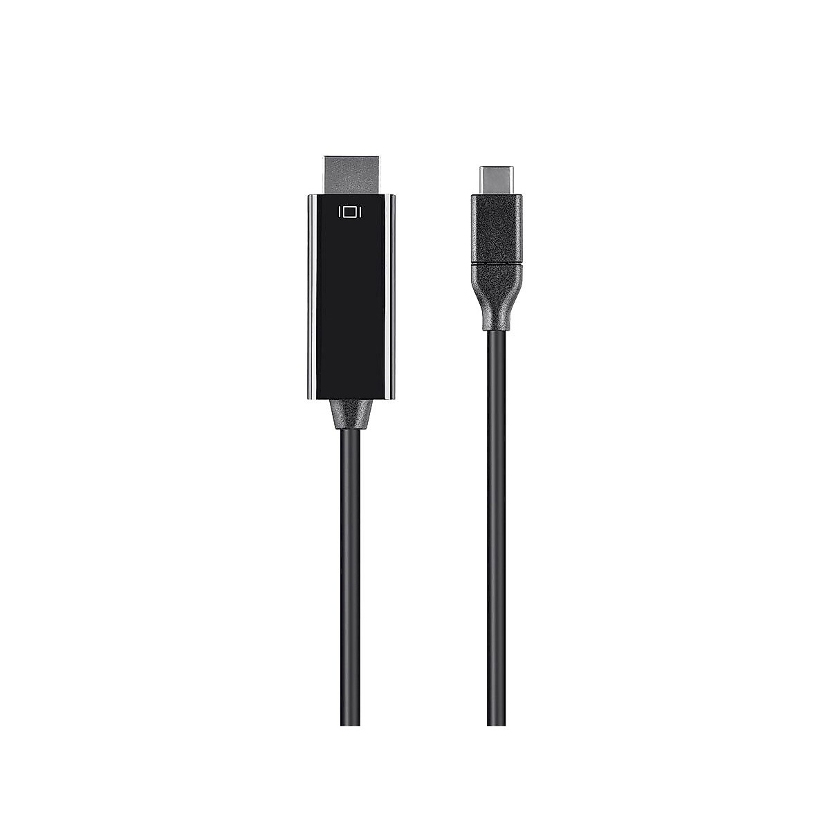 Monoprice USB C to HDMI 3.1 Cable - 5Gbps, 4K@30Hz, Type-C, Mirror or Expand You PC Display, 9 Feet, Black
