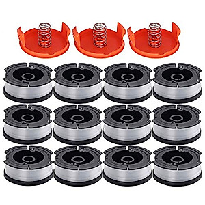 AF-100 Spool Replace AF100 AF-100-3ZP AF-100-BKP Compatible with GH900 GH600 GH610 String Trimmer 30ft 0.065" Trimmer Line Replacement Spool Refills (12 + 3 Pack) by TOPEMAI