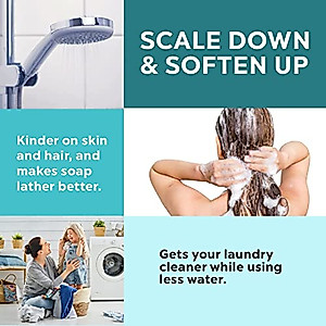 Aqua-Rex Water Softener Alternative Salt Free for Gas Heaters on City water, Soft water for Hair & Skin (WK1)