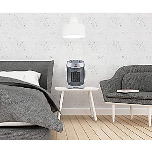 AeroHome 1500W / 750W Ceramic Portable Space Heater Indoor Electric Heater with Overheat & Tip Over Protection - Personal Room Heater with Thermostat Control for Home Bedroom and Office