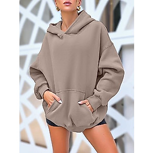 Trendy Queen Fall Clothes for Women 2023 Womens Fashion Hoodies Oversized Sweatshirts Cute Long Sleeve Outfits Sweaters Fleece Jackets Loose Outfits Casual Pullover Winter Y2k