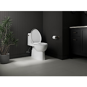 Kohler K-28004-0 Drift ReadyLatch Quiet Close Elongated Toilet Seat, White